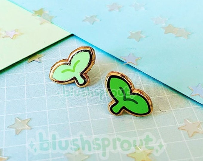 Green Sprout Mini Filler Enamel Pin Set Cute Kawaii Board Filler Pins ...