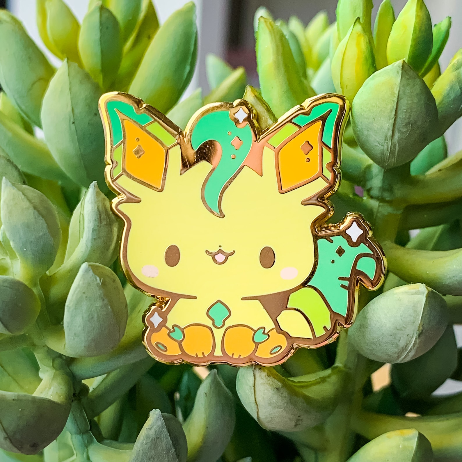 Elemental Foxes Enamel Pins Cute Kawaii Chibi Rainbow Anime | Etsy