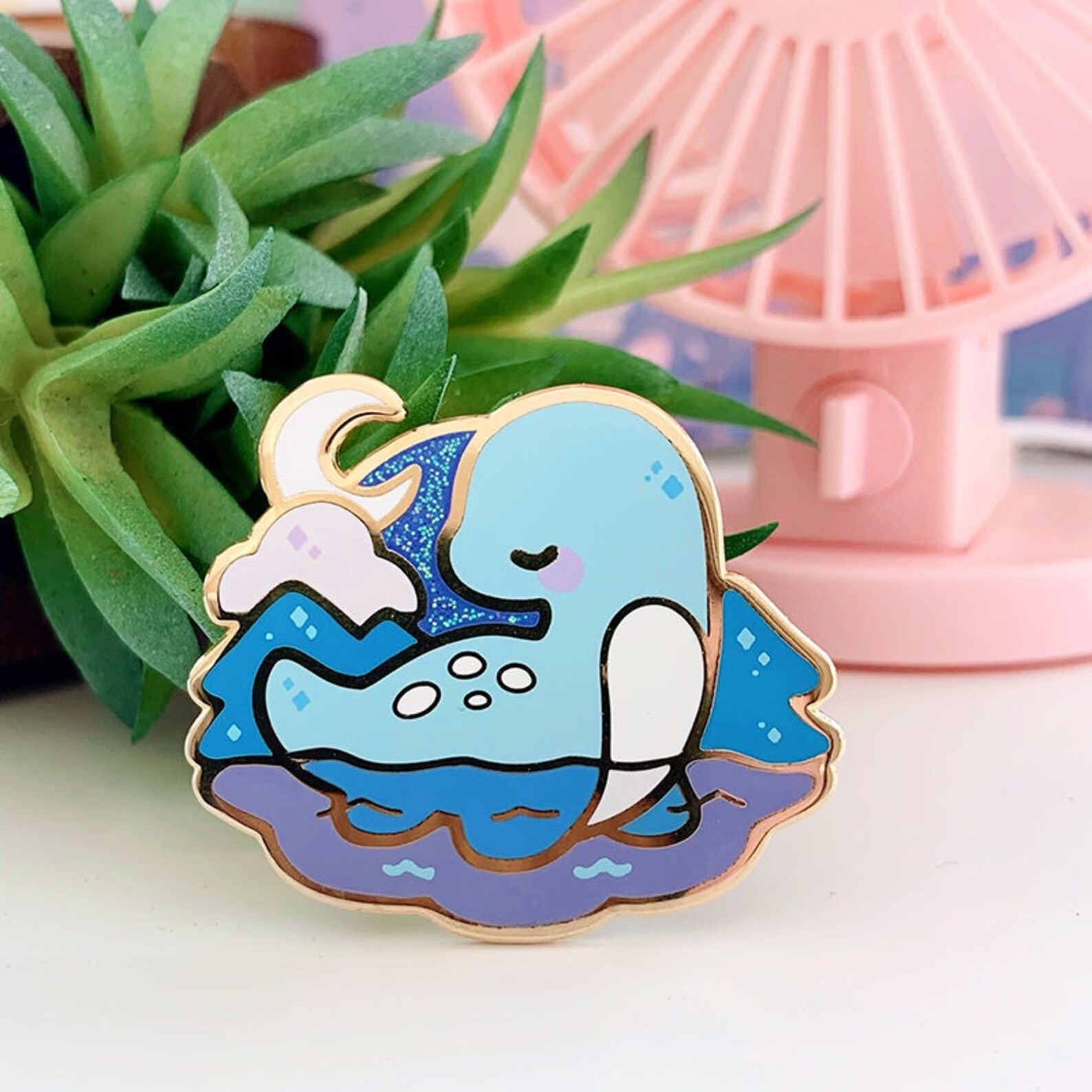 Loch Ness Monster Cute Cryptid Enamel Pin Nessie Glitter - Etsy