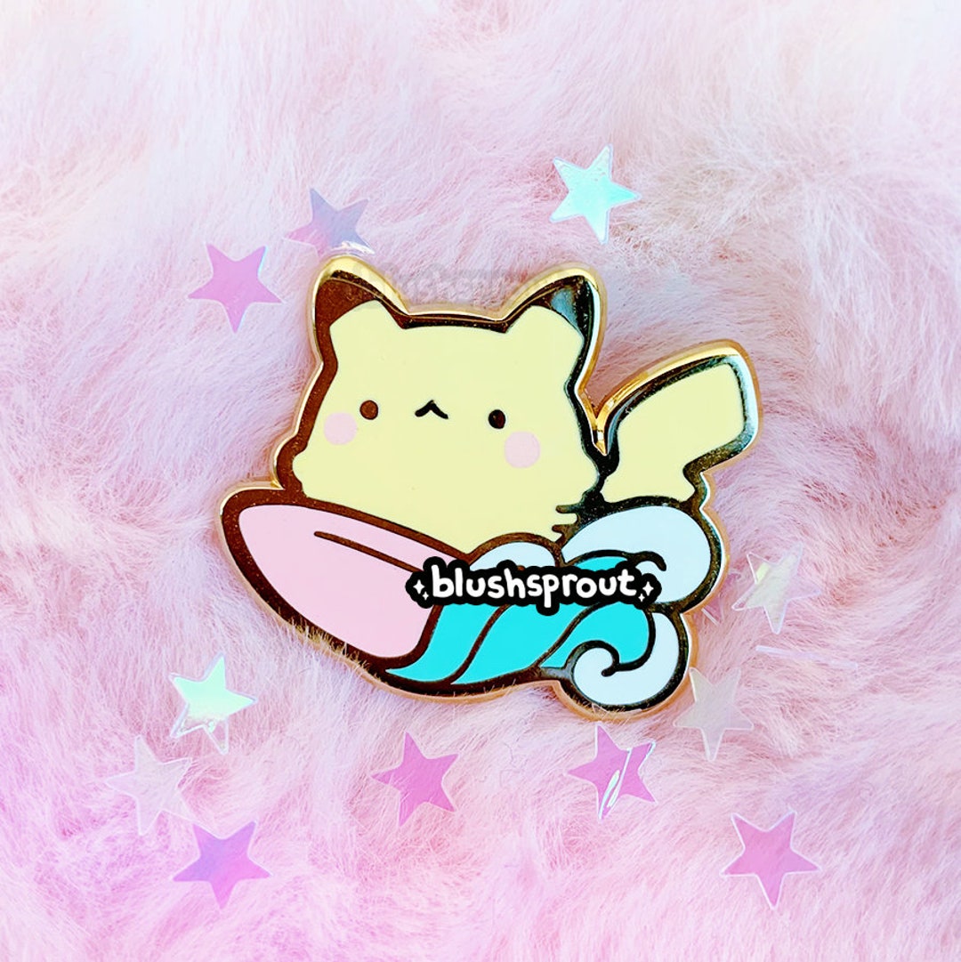Surf Enamel Pin | Cute Kawaii Pin, Anime Manga Chibi Video Game Pin - Etsy