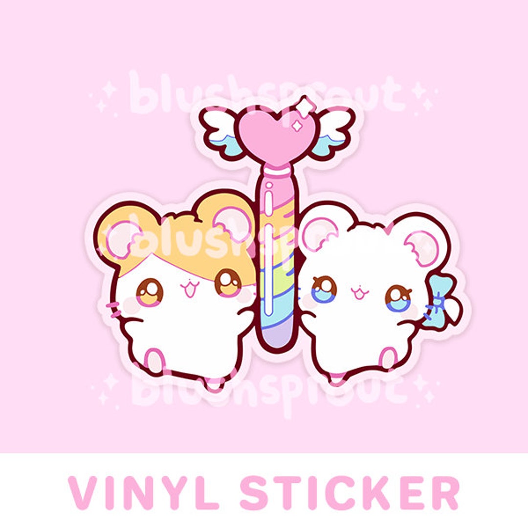 Hamtaro Ham-ham Heartbreak 3" Matte Vinyl Sticker | Kawaii Cute Ham-ham ...