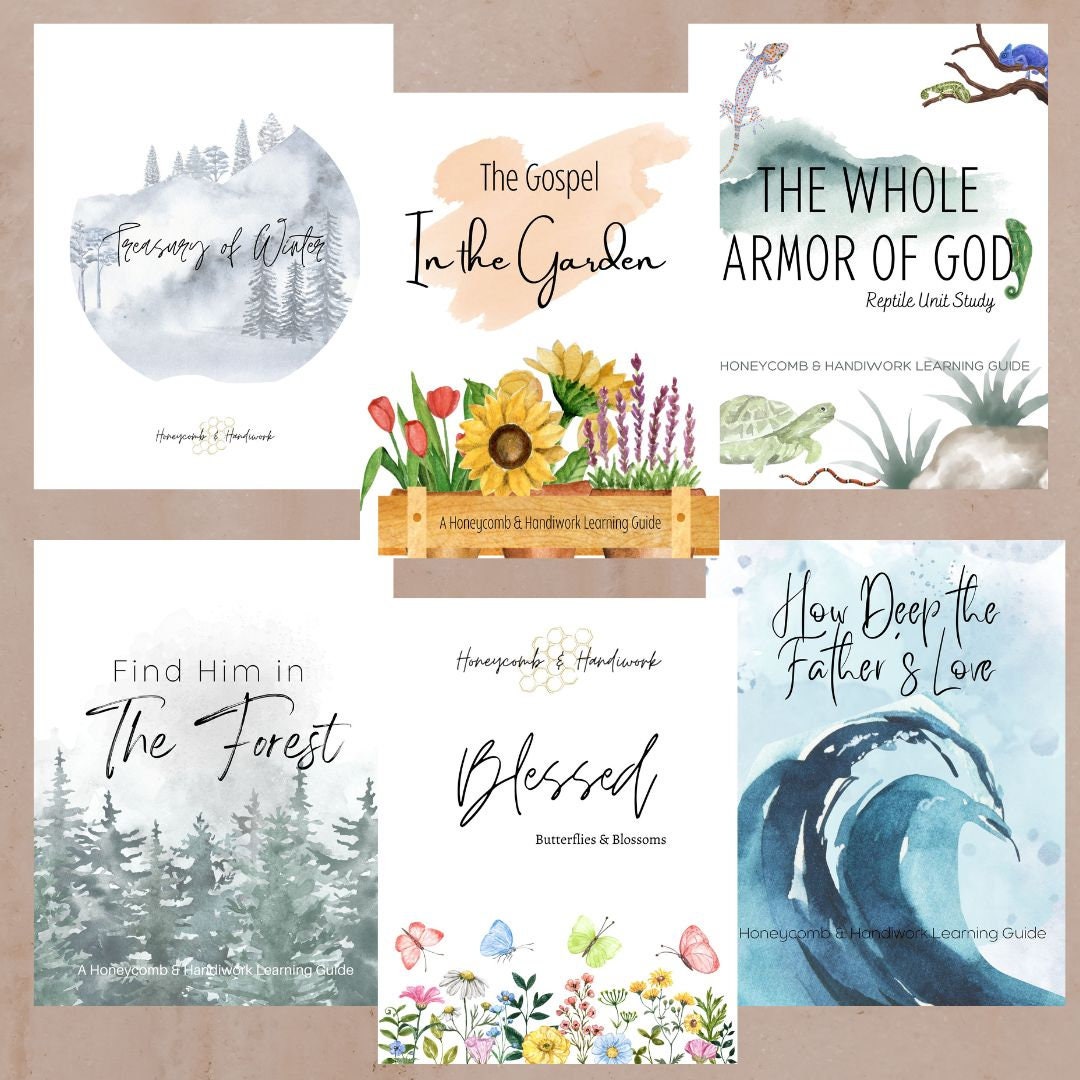 Nature Study Bundle: Garden, Winter, Reptile, Ocean, Forest! Biblically ...