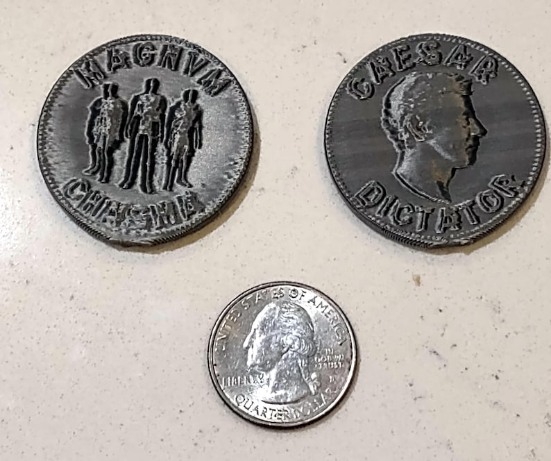 Fallout Inspired Caesar's Legion Coins, Cosplay Ready, Pack of 6 - Etsy