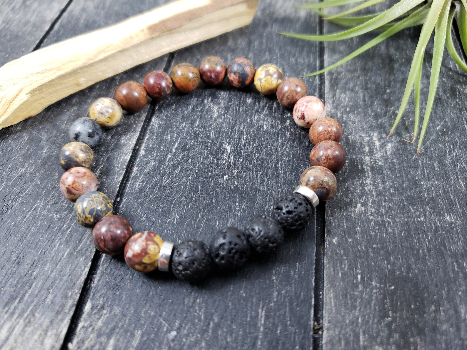 Leopard Jasper and Lava Stone Natural Essential Oil Diffuser - Etsy