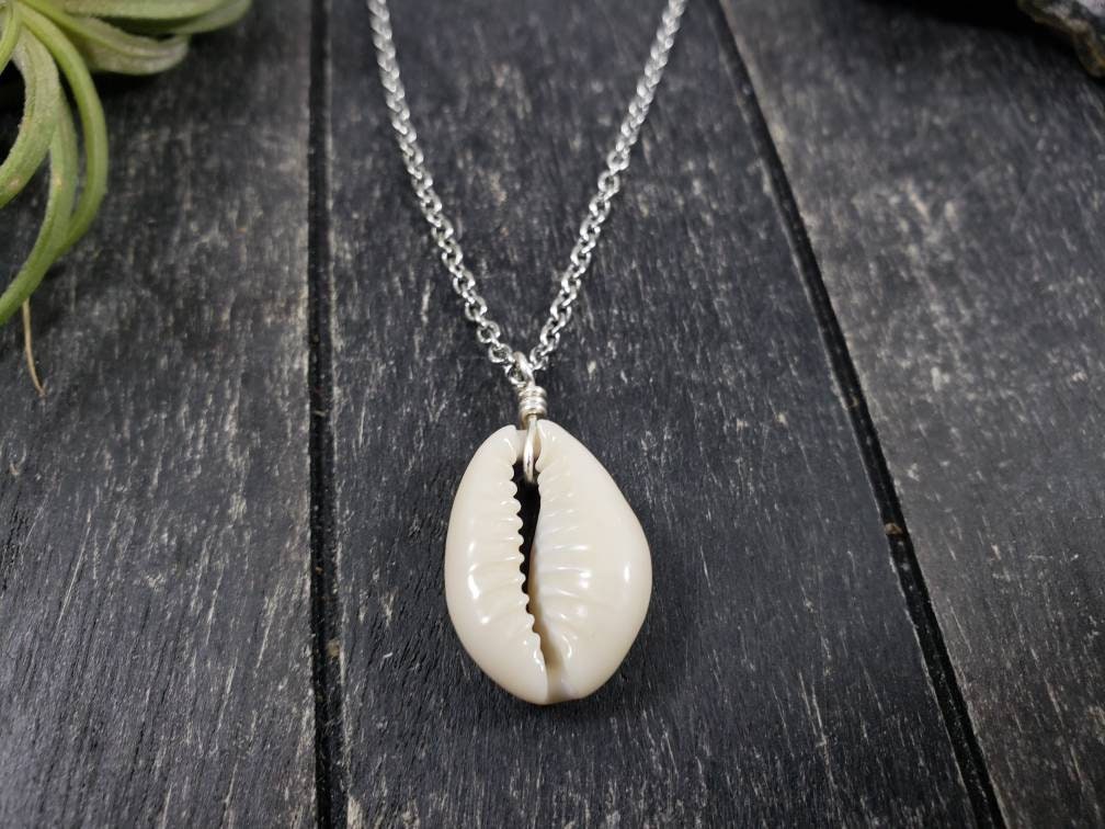 Real cowrie shell necklace store