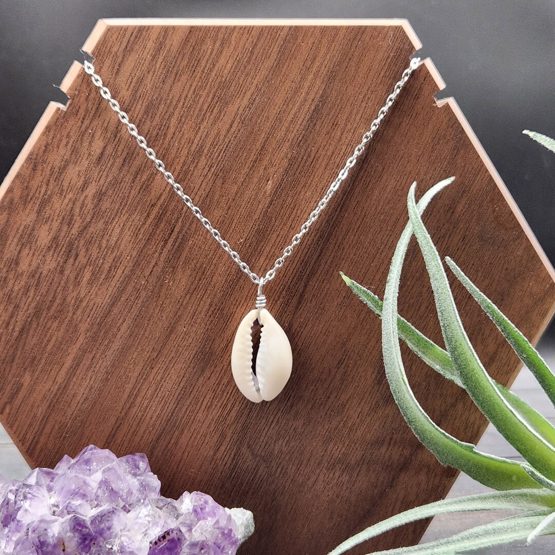Cowrie Shell Necklace - Cowrie Shell Jewelry, Real Seashell Necklace ...
