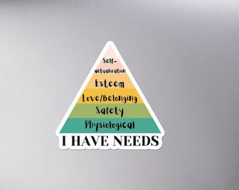 I Have Needs Maslow's Hierarchy of Needs Psychology Bubble-free ...