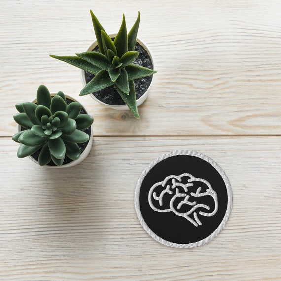 Neuroscience Brain Embroidered Patches - Etsy