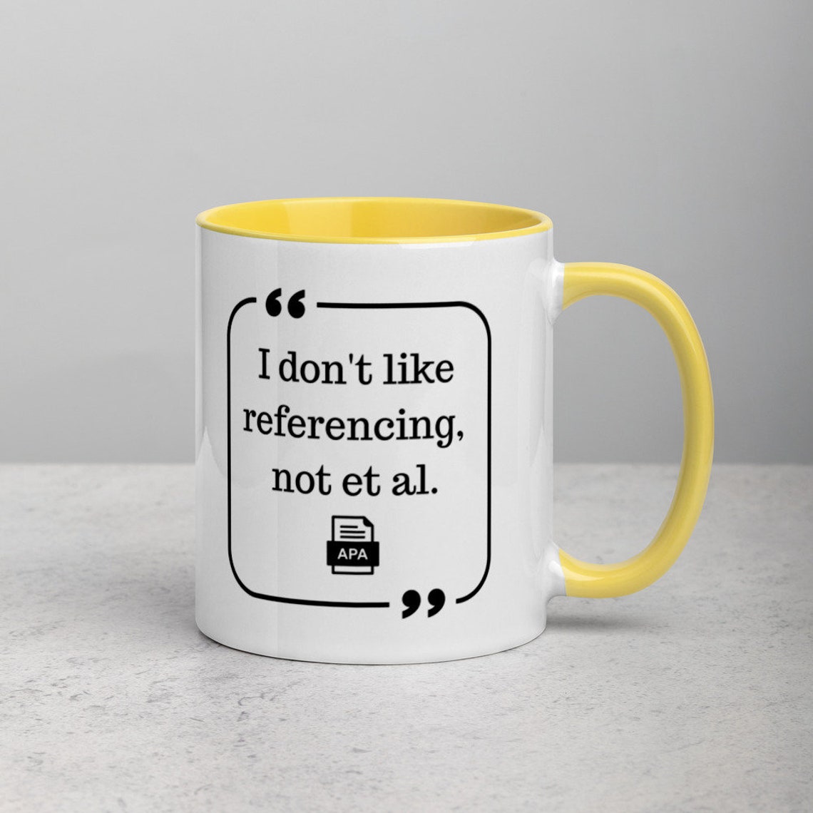 APA Citation Reference Joke Not Et Al. Psychology Gift Mug - Etsy