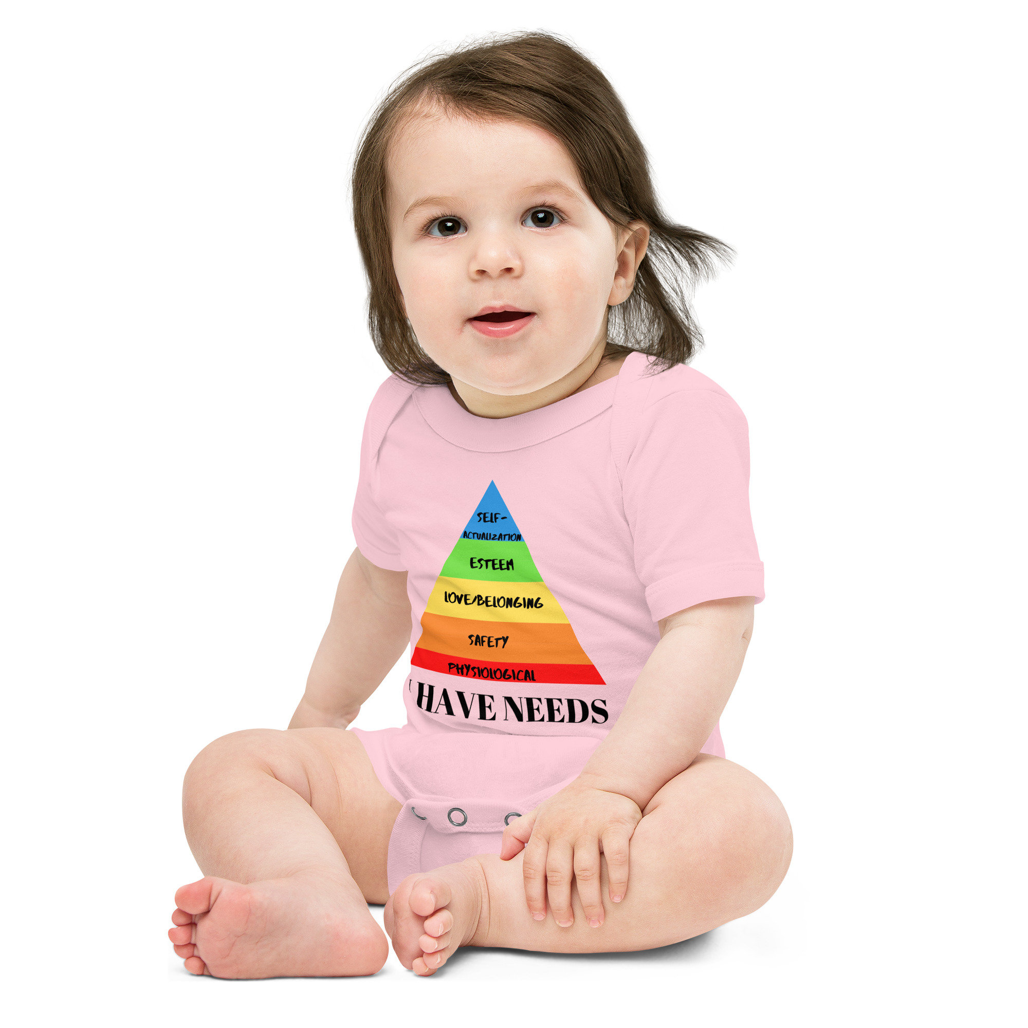 I Have Needs Maslow's Hierarchy of Needs Psychology Baby Short Sleeve ...