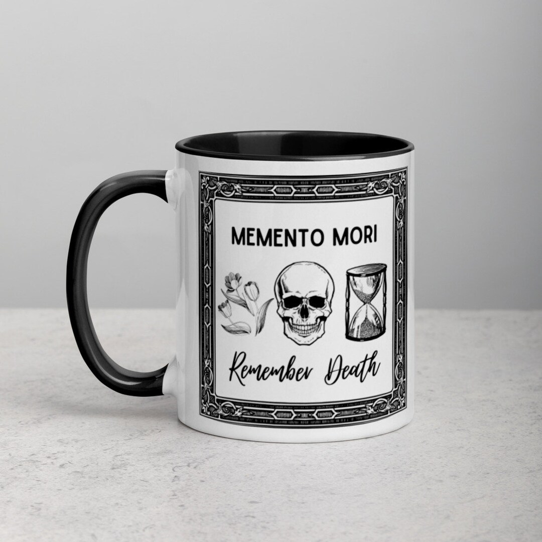 Memento Mori Remember Death Mug With Color Inside - Etsy