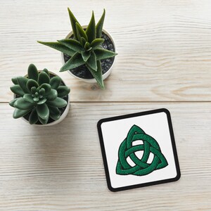 Trinity Celtic Knot (triquetra) Embroidered Patches - Square 3″×3″ - Etsy