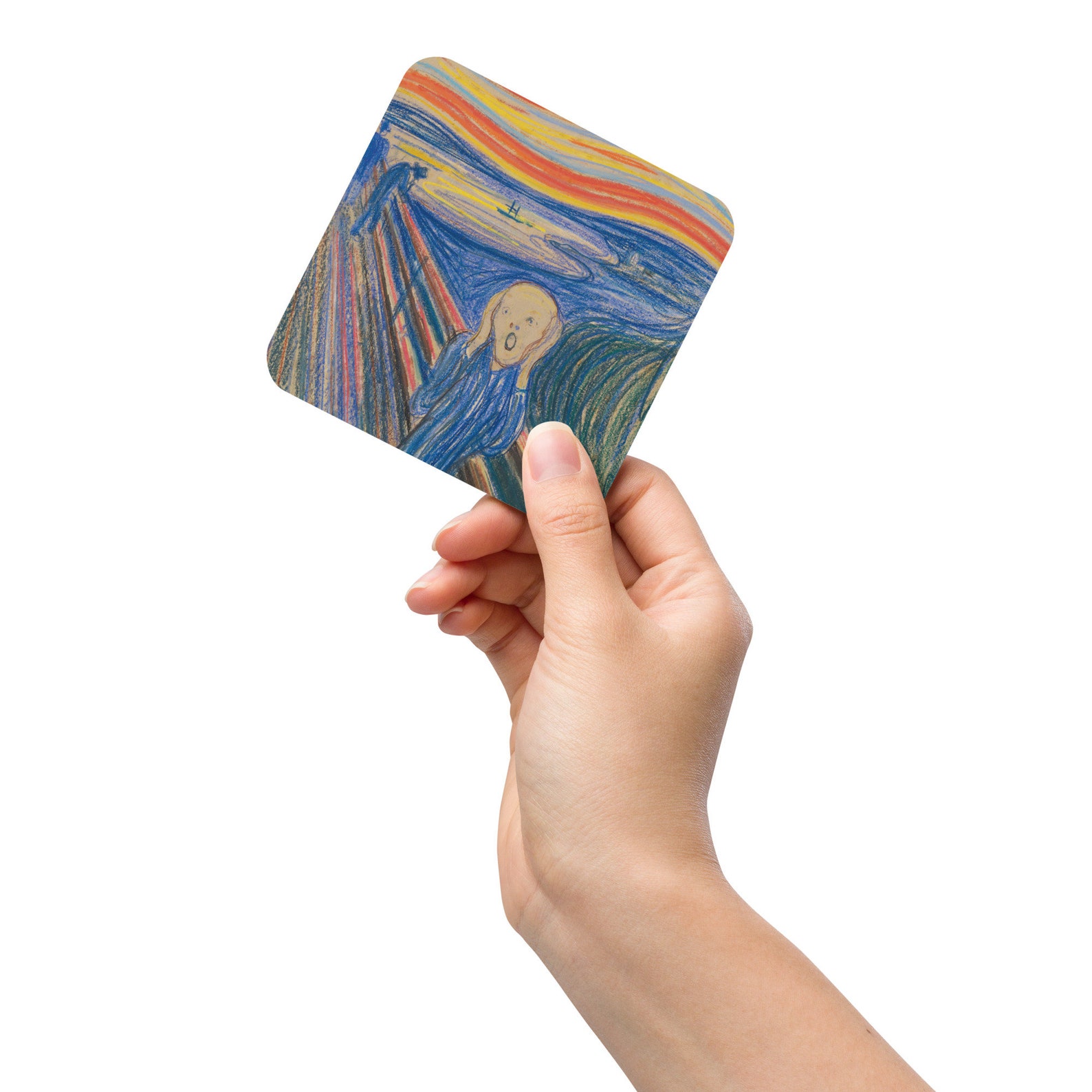 The Scream by Edvard Munch Artwork Cork-back Coaster - Etsy