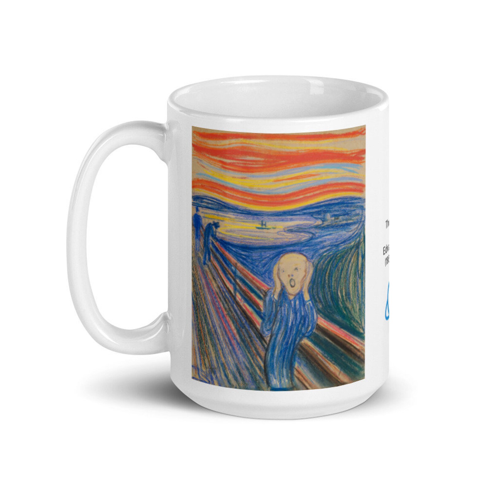 The Scream 1895 Edvard Munch Artwork Glossy White Mug - Etsy