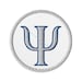 Psi Symbol Psychology Blue Embroidered Patches - Etsy