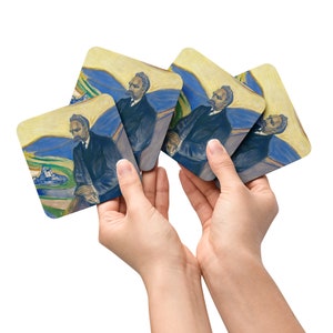 Friedrich Nietzsche by Edvard Munch Artwork Cork-back Coaster - Etsy