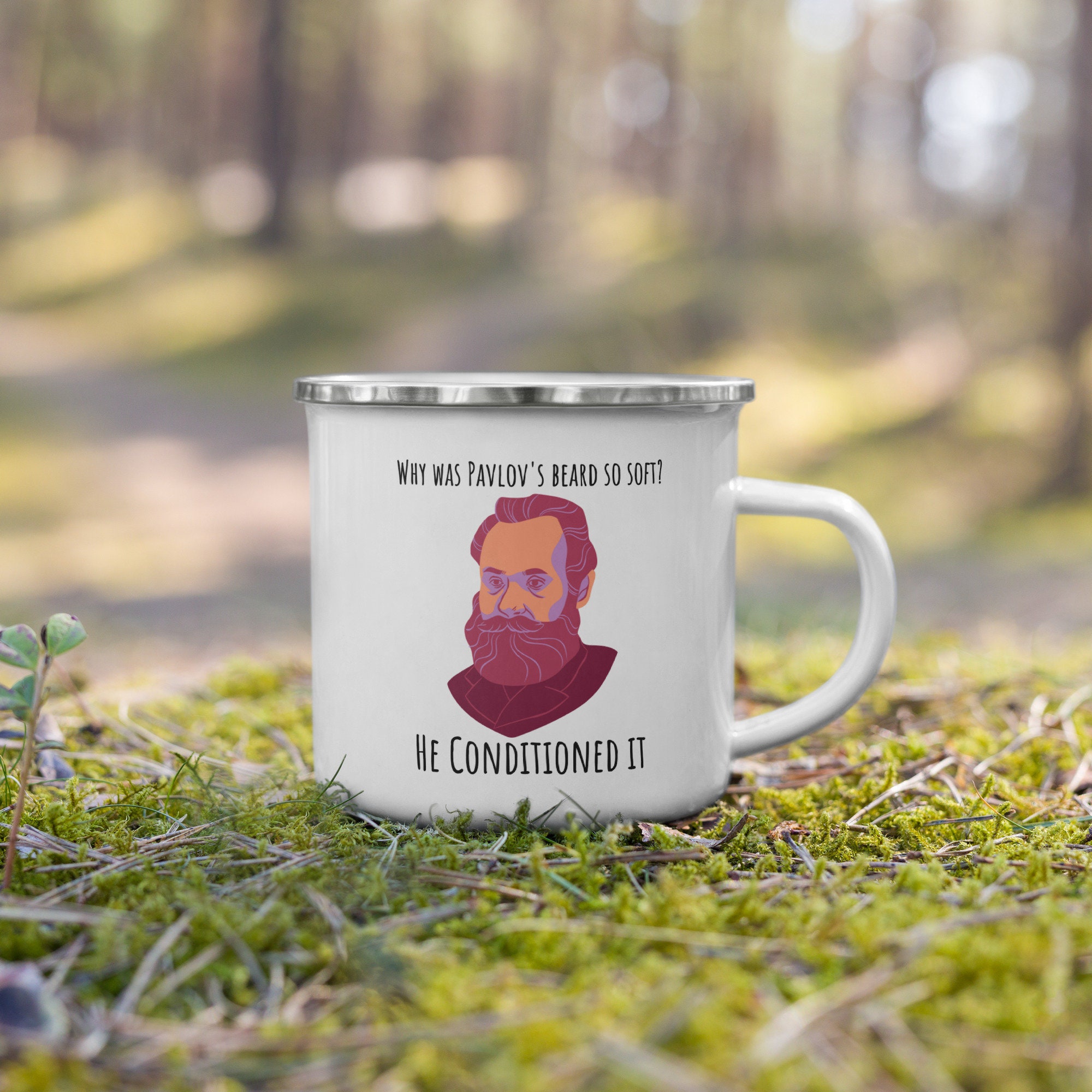 Ivan Pavlov's Beard Classic Conditioning Psychology Gift Enamel Mug - Etsy