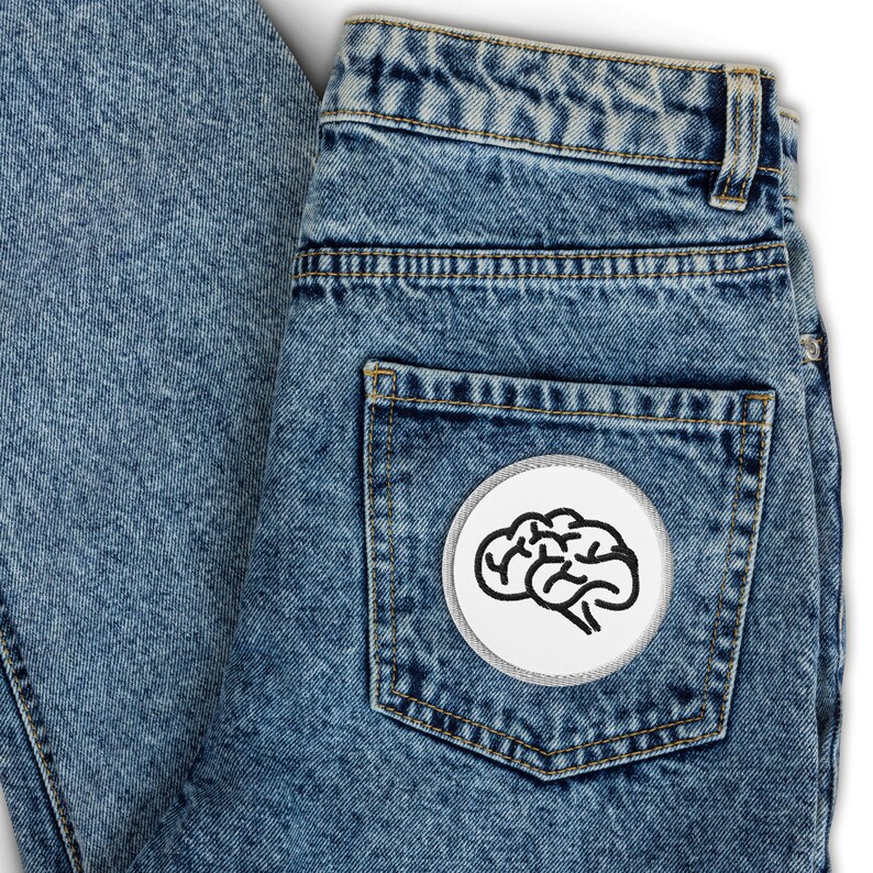 Neuroscience Brain Embroidered Patches - Etsy