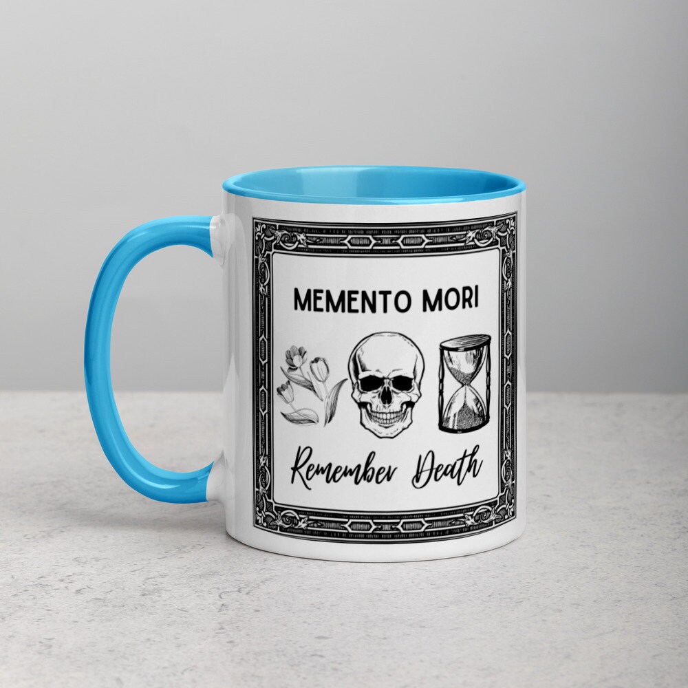 Memento Mori Remember Death Mug With Color Inside - Etsy