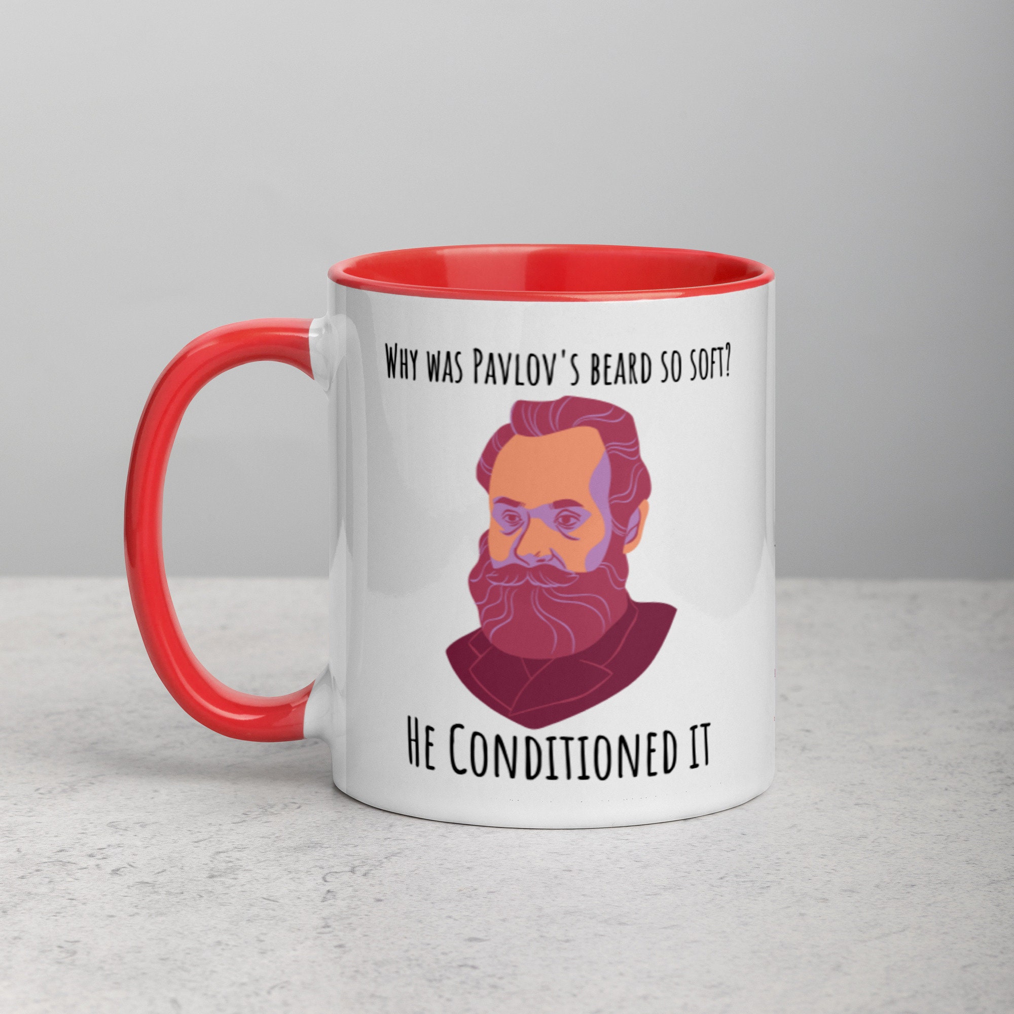 Ivan Pavlov's Beard Classic Conditioning Psychology Gift Mug With Color ...