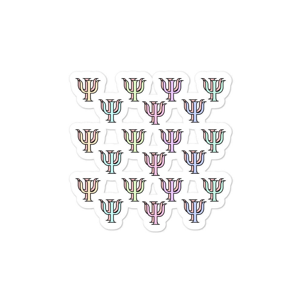 Psychology Psi Symbol Bubble-free Stickers - Etsy