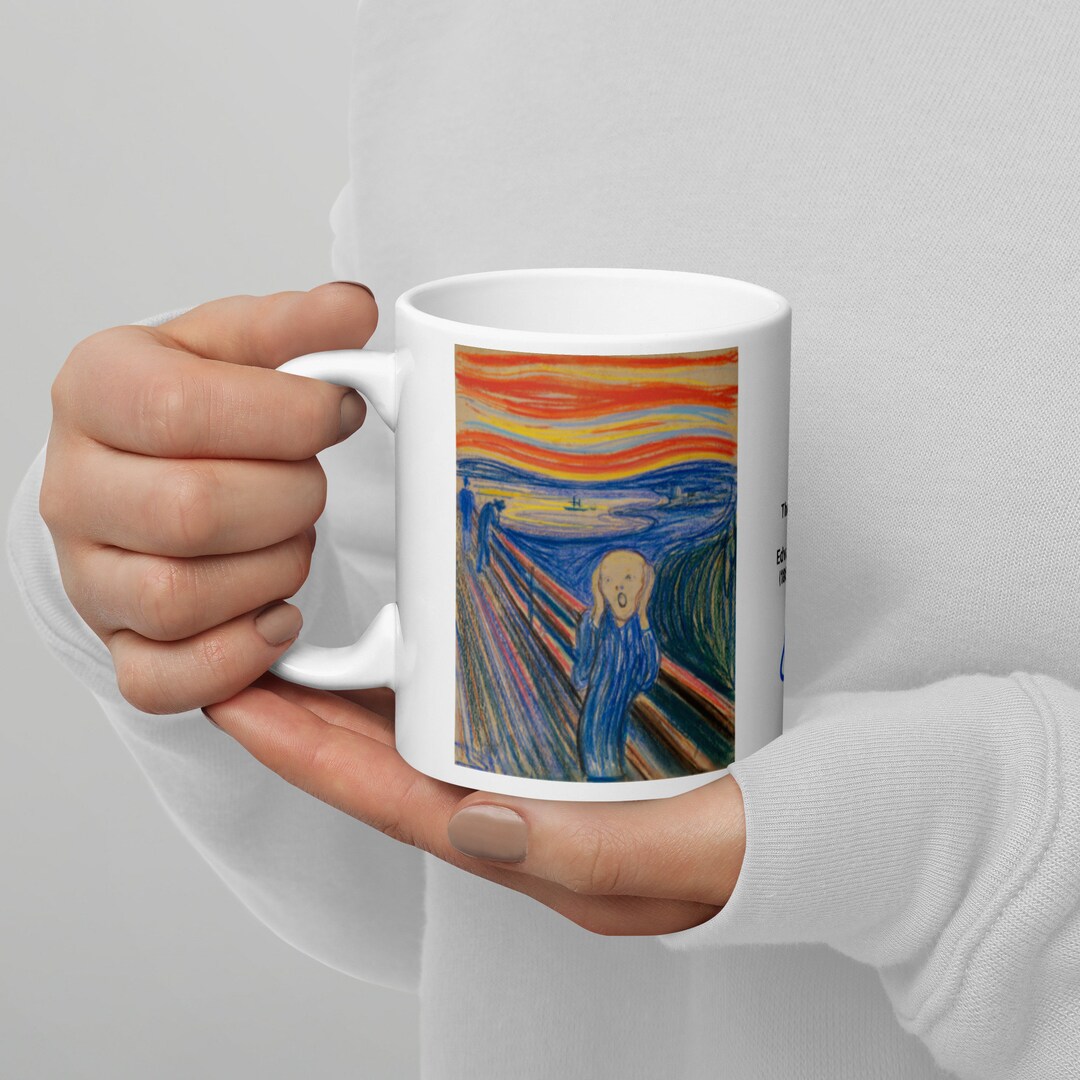 The Scream (1895) Edvard Munch Artwork Glossy White Mug - Etsy