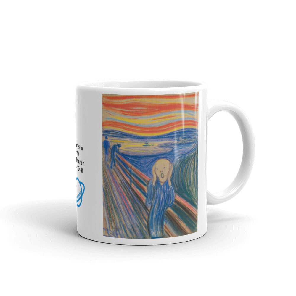The Scream 1895 Edvard Munch Artwork Glossy White Mug - Etsy