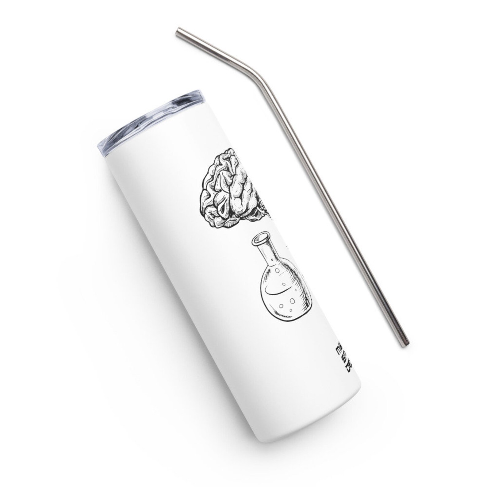 Neuroscience Themed Brain, Tube, Neuron, DNA Stainless Steel Tumbler - Etsy
