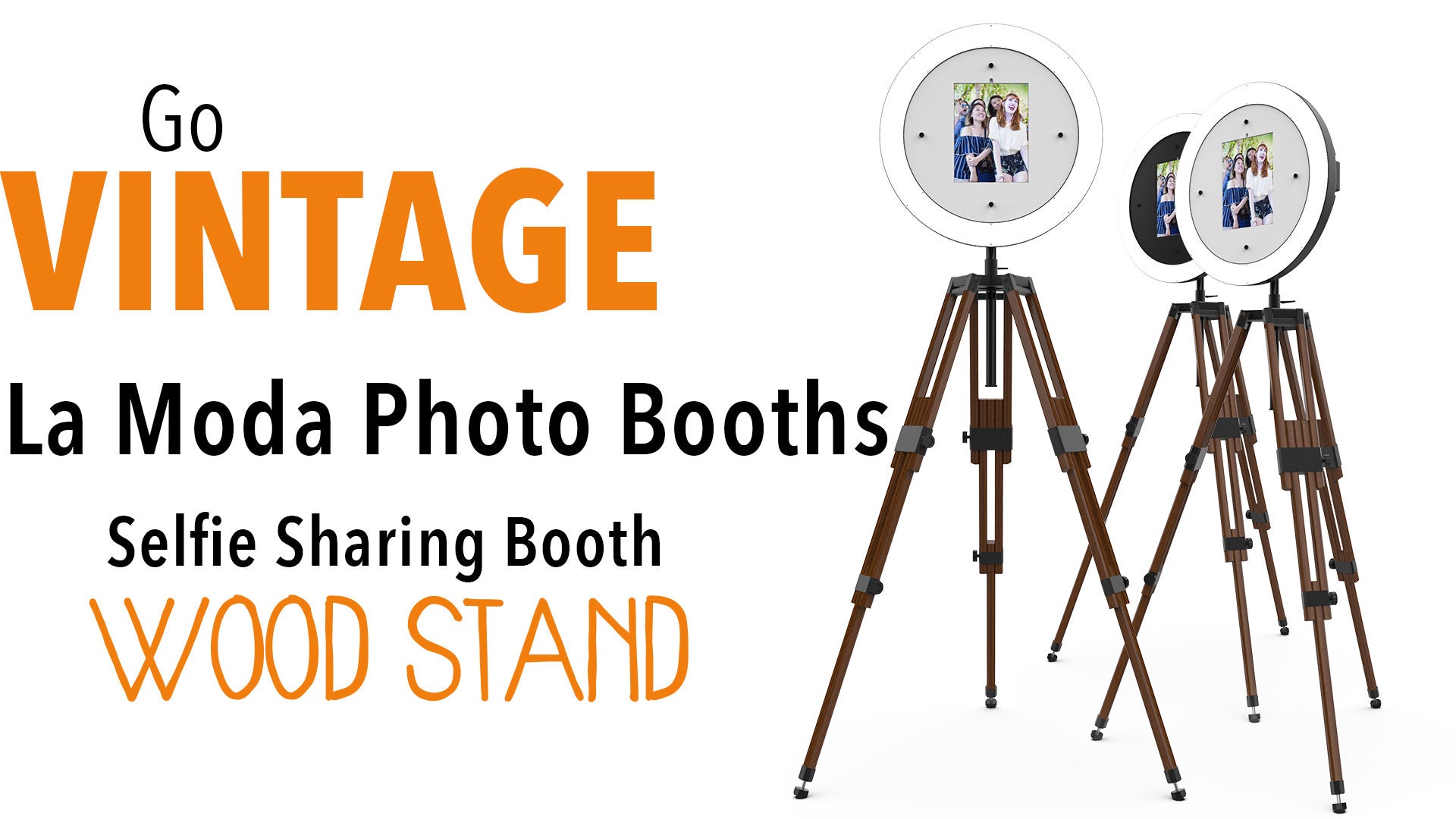 IPad Photo Booth Wood Tripod, Led Ring Light. IN STOCK - Etsy