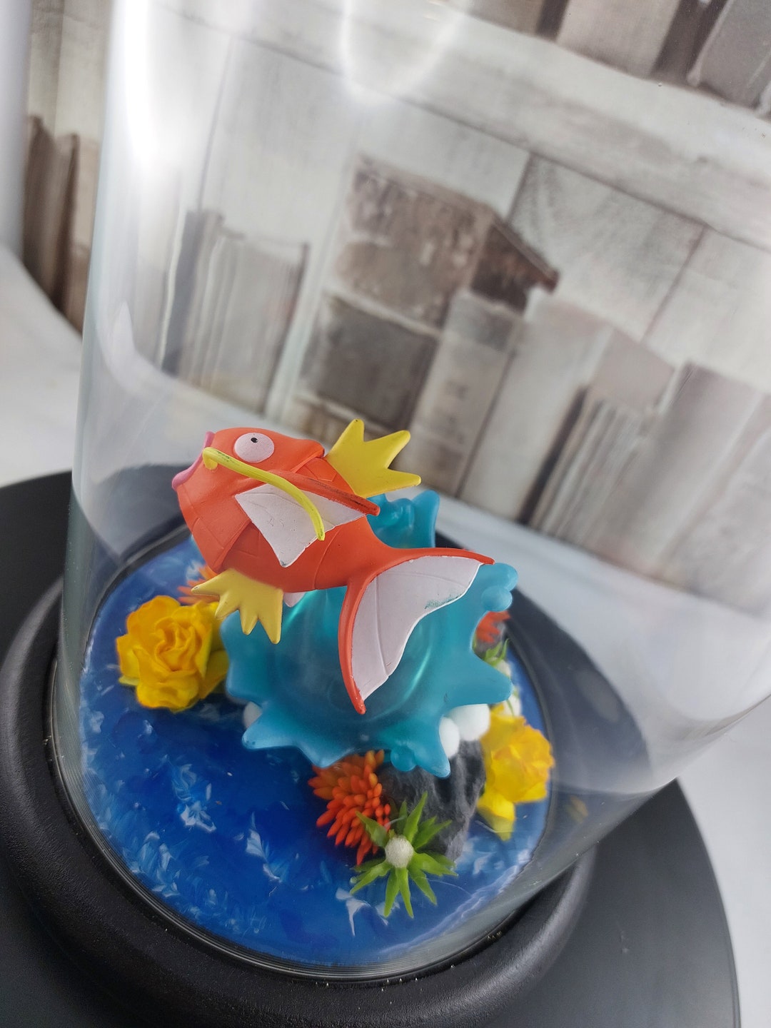 Decorative Diorama Glass Bell Magikarp - Etsy
