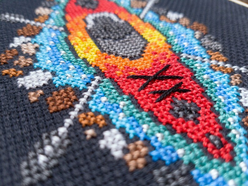 Sunrise Kayak Outdoorsy Cross Stitch Pattern PDF DOWNLOAD - Etsy