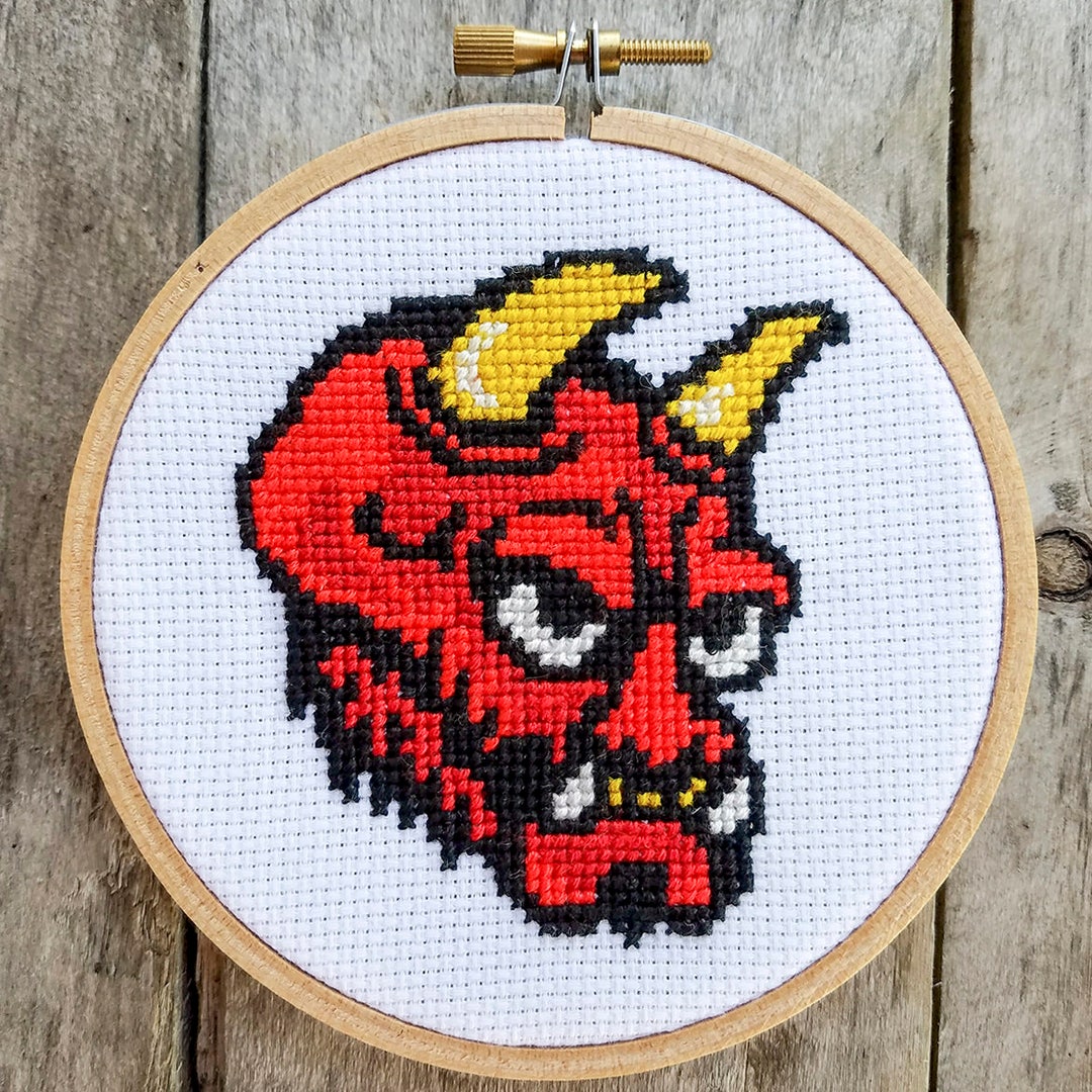 Little Devil Evil Cross Stitch Pattern - PDF DOWNLOAD - Etsy