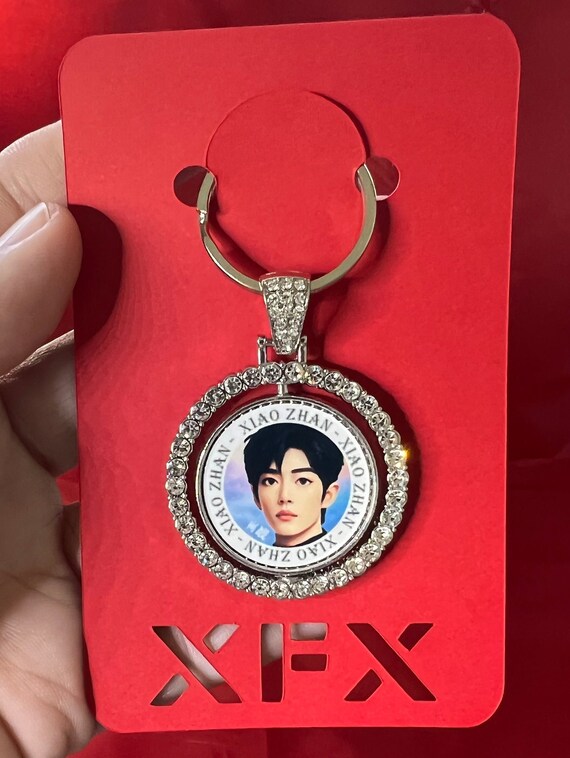 Xiao Zhan Double Sided Swivel Round Metal Keychain Pendant for - Etsy