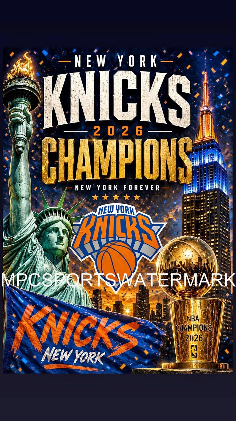 New York Knicks 2025-2026 NBA Championship Color Poster - Etsy Australia