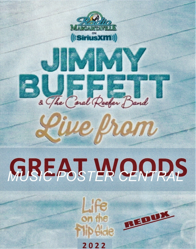 Jimmy Buffett and the Coral Reefer Band 11 X 14 Life on the Flip Side ...