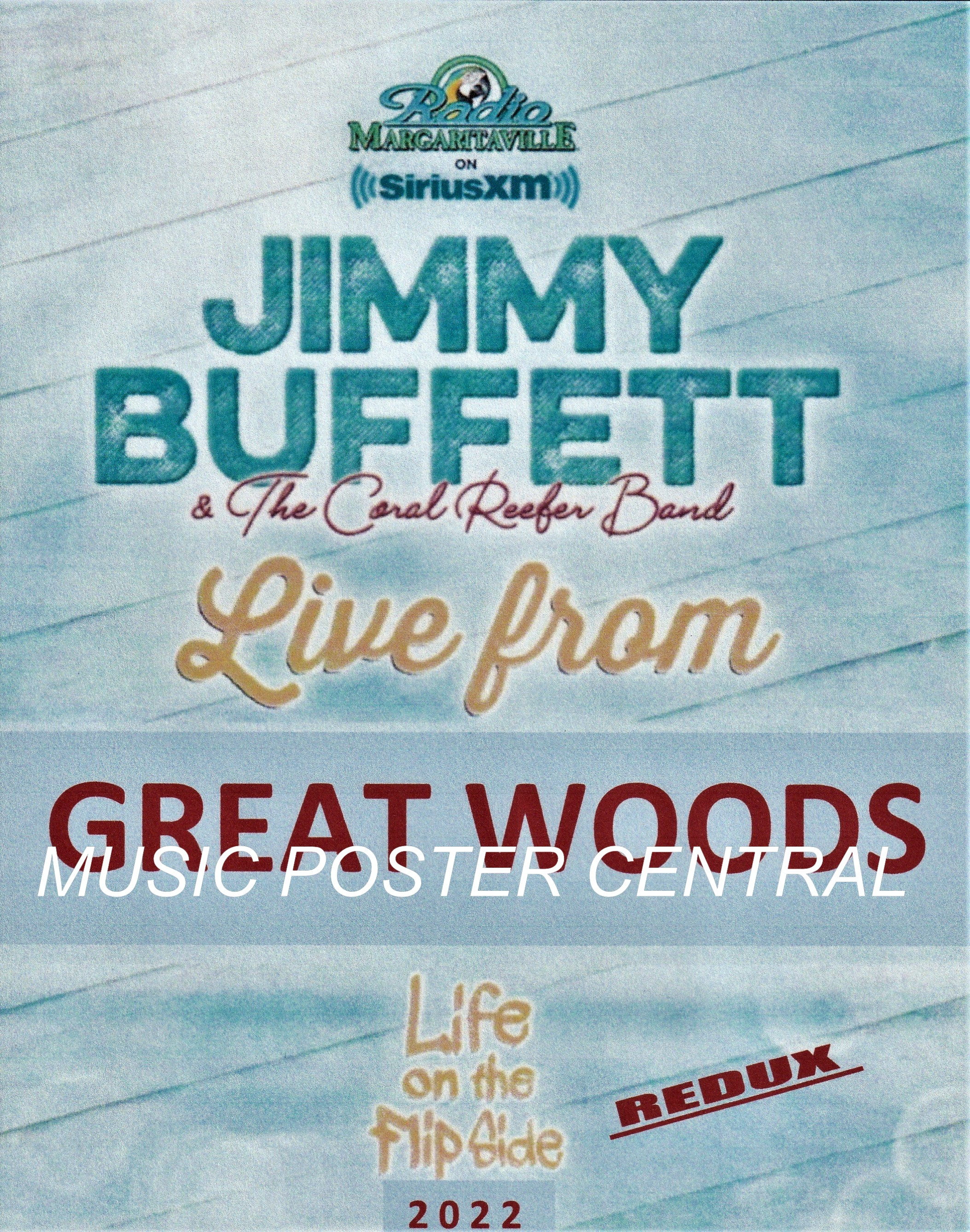 Jimmy Buffett and the Coral Reefer Band 11 X 14 Life on the Flip Side ...