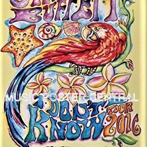 Jimmy Buffett Tour Poster - Etsy Australia