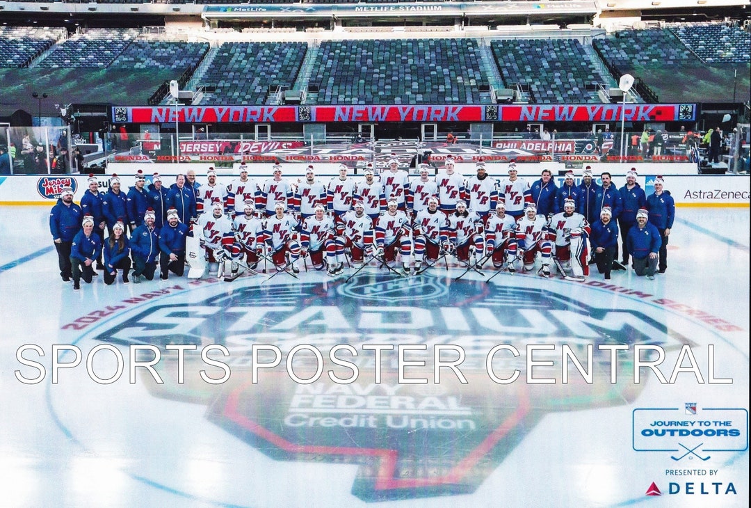 New York Rangers 2024 Met Life Stadium 11x14 Group Photo Poster - Etsy