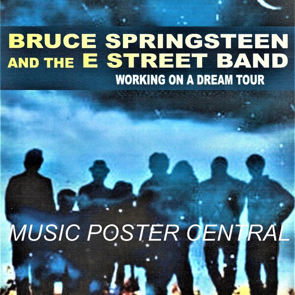 Bruce Springsteen Tour Poster - Etsy