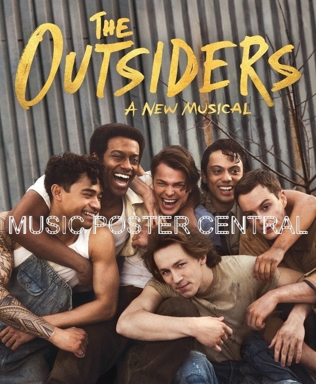 The Outsiders Broadway Play Color Poster - Etsy