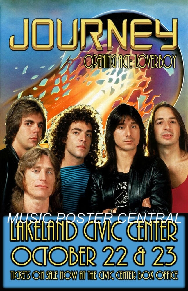 Journey 11x14 Tour Concert Poster 1981 Lakeland Civic Center - Etsy