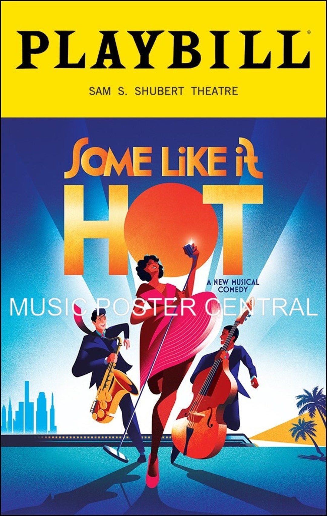 Some Like It Hot B'way-shubert Theater 11x17 Playbill or 11x17 Poster ...