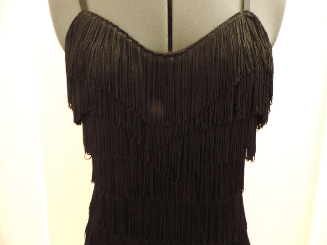 Fredericks of Hollywood Vintage Sexy Costume Black Fringed - Etsy