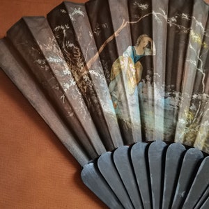 Vintage Antique 1880s 1890s 1900s Hand Painted Fan - Etsy