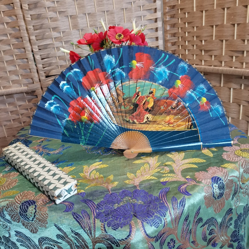 Hand Painted Fan - Etsy