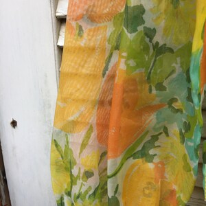 Citrus Color Floral Maxi Dress - Etsy