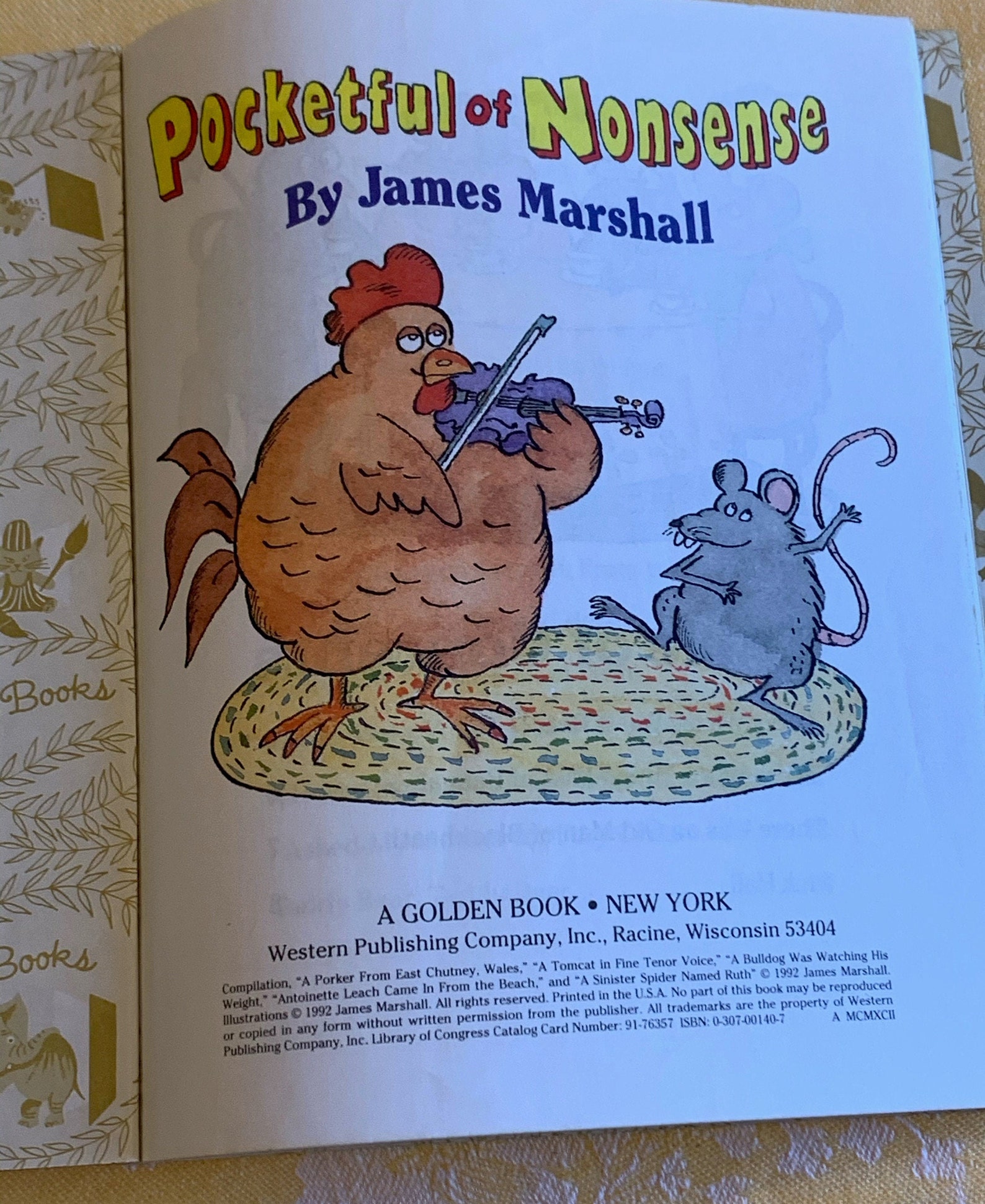 Pocketful of Nonsense Little Golden Book - Etsy