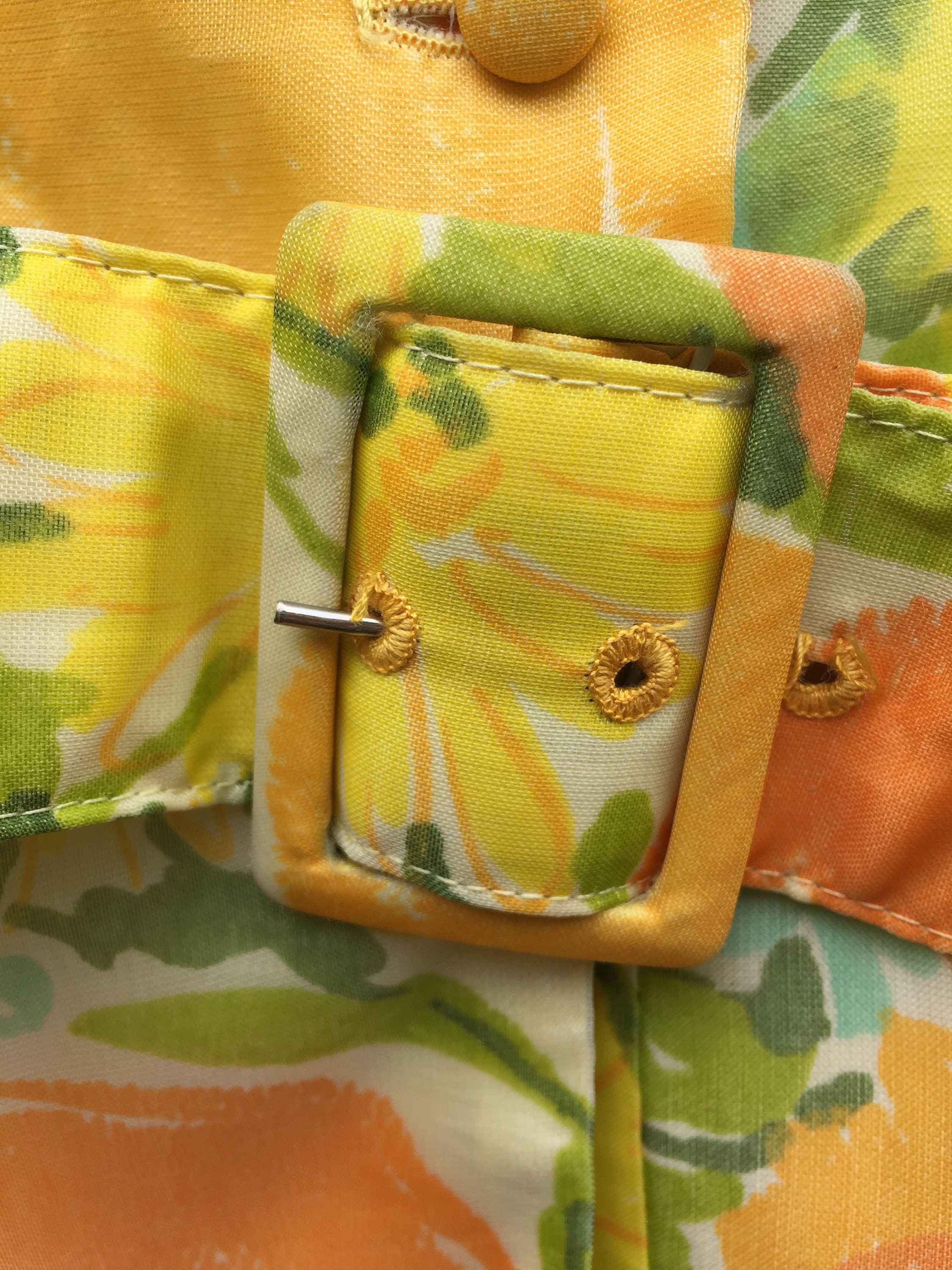 Citrus Color Floral Maxi Dress - Etsy