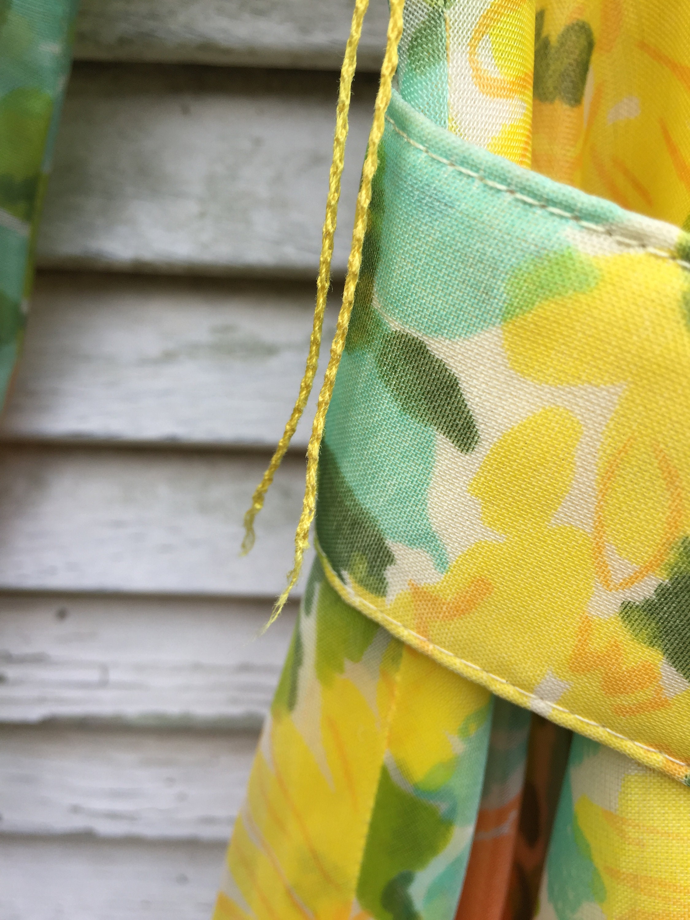 Citrus Color Floral Maxi Dress - Etsy