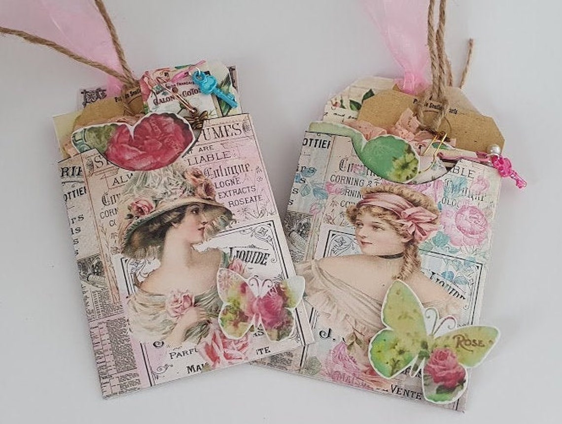 Victorian Ladies Pockets Journal Pockets Printable Digital - Etsy